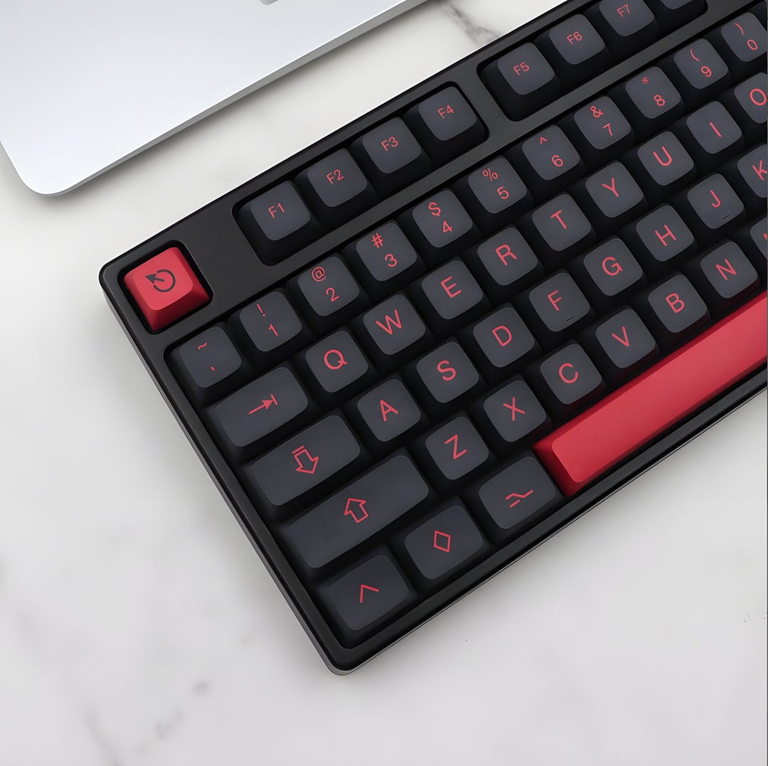 Cool Red Keycaps Set, ISO Keys, Red Wave Japanese, XDA Profile PBT, 7u ...