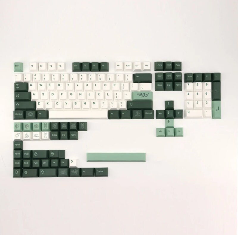 Botanical Plant Theme Keycap Set for Mechanical Keyboard 140 Pcs MA ...