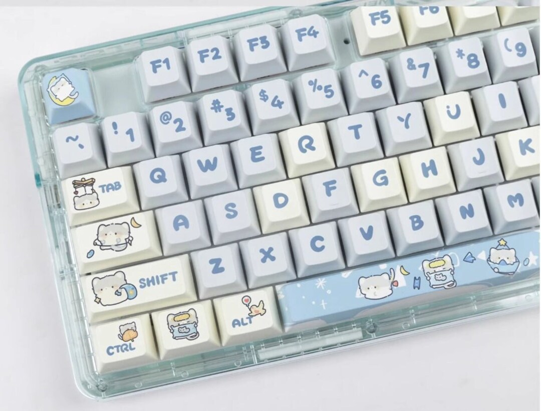 Cute Kitten Theme Keycaps Set, 139 Keys Cat Keycaps Set, MOA Profile ...