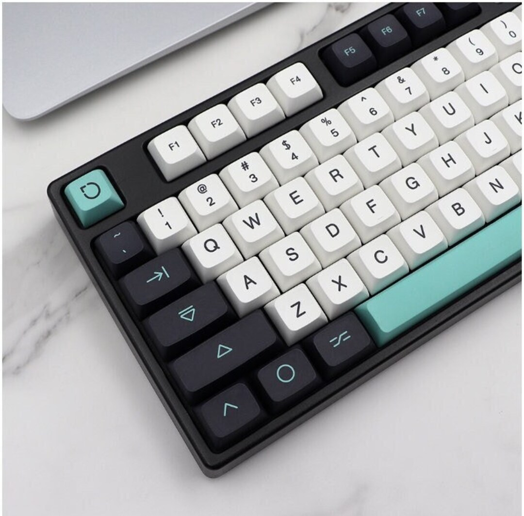 Blue & Black XDA PBT ISO Keycaps Set for Mechanical Keyboard Cherry Mx ...