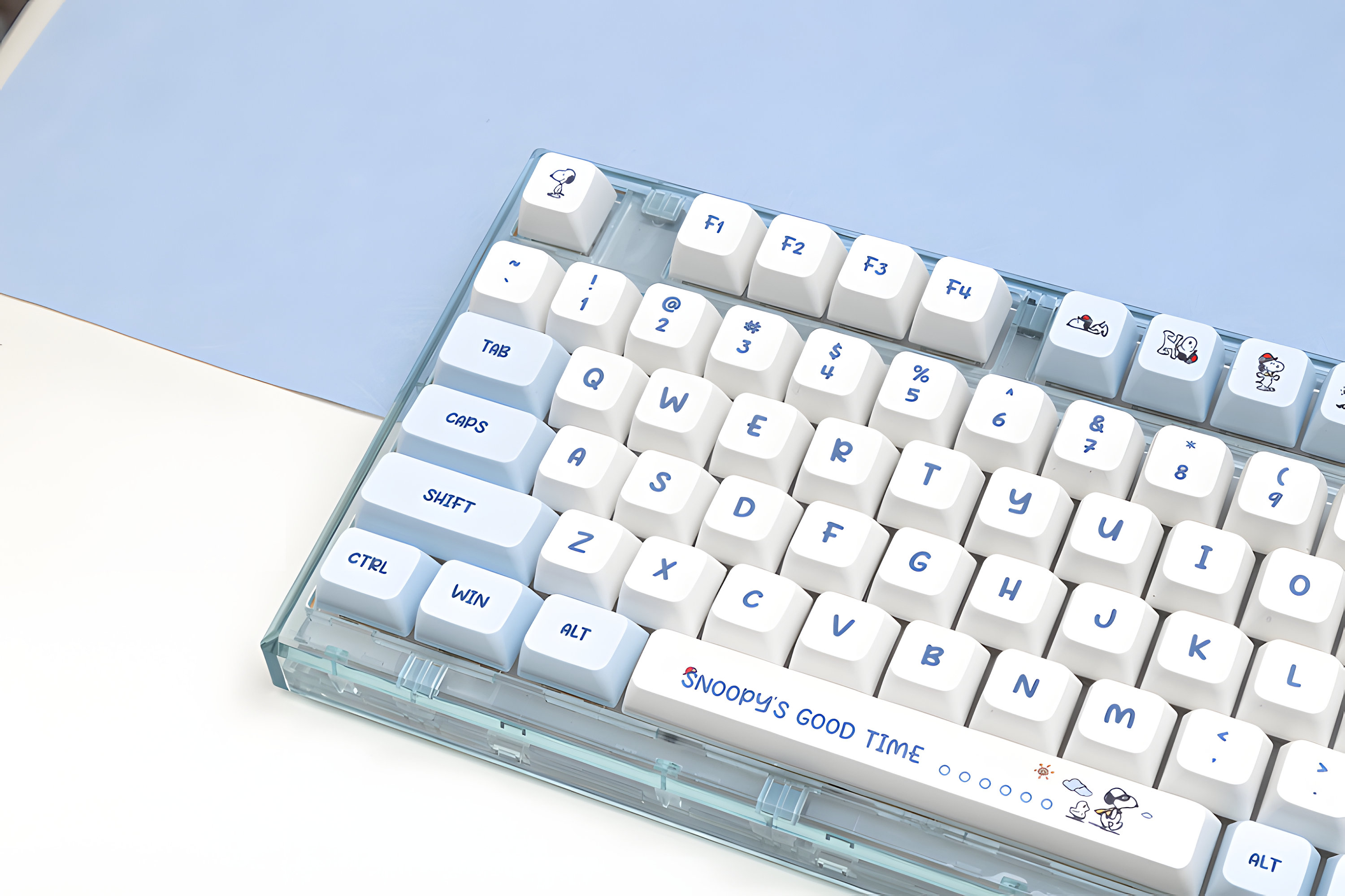 Snoopy Peanuts Dog Custom Mechanical Keyboard Keycap Set MX Switch Type ...