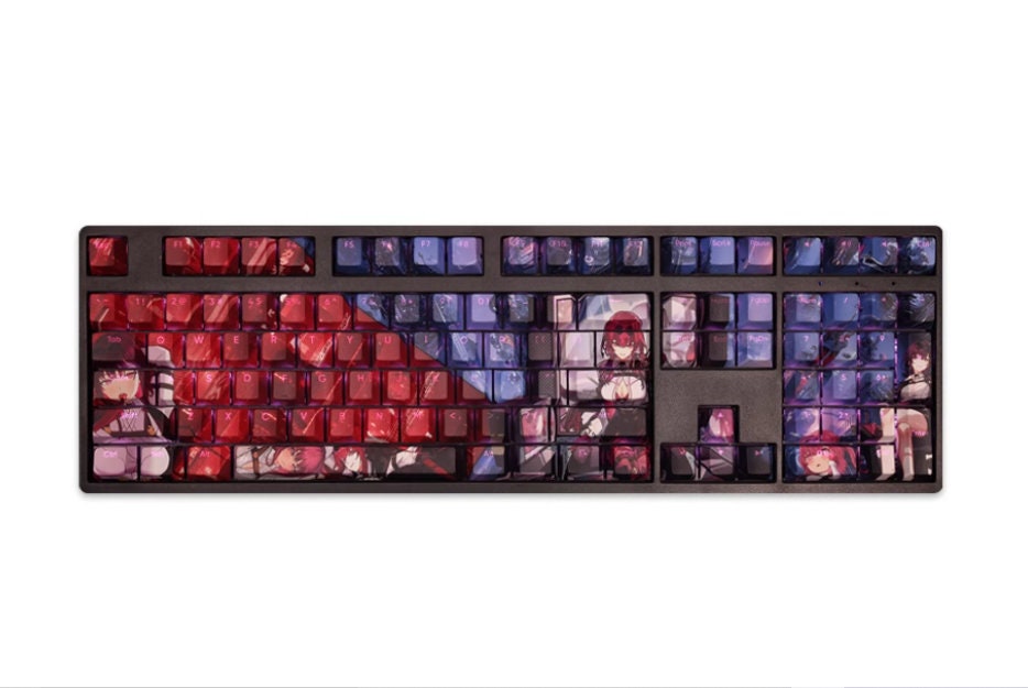High Res Honkai, Star Rail Kafka Keycap Set, Backlit Keycaps Set, 108 ...