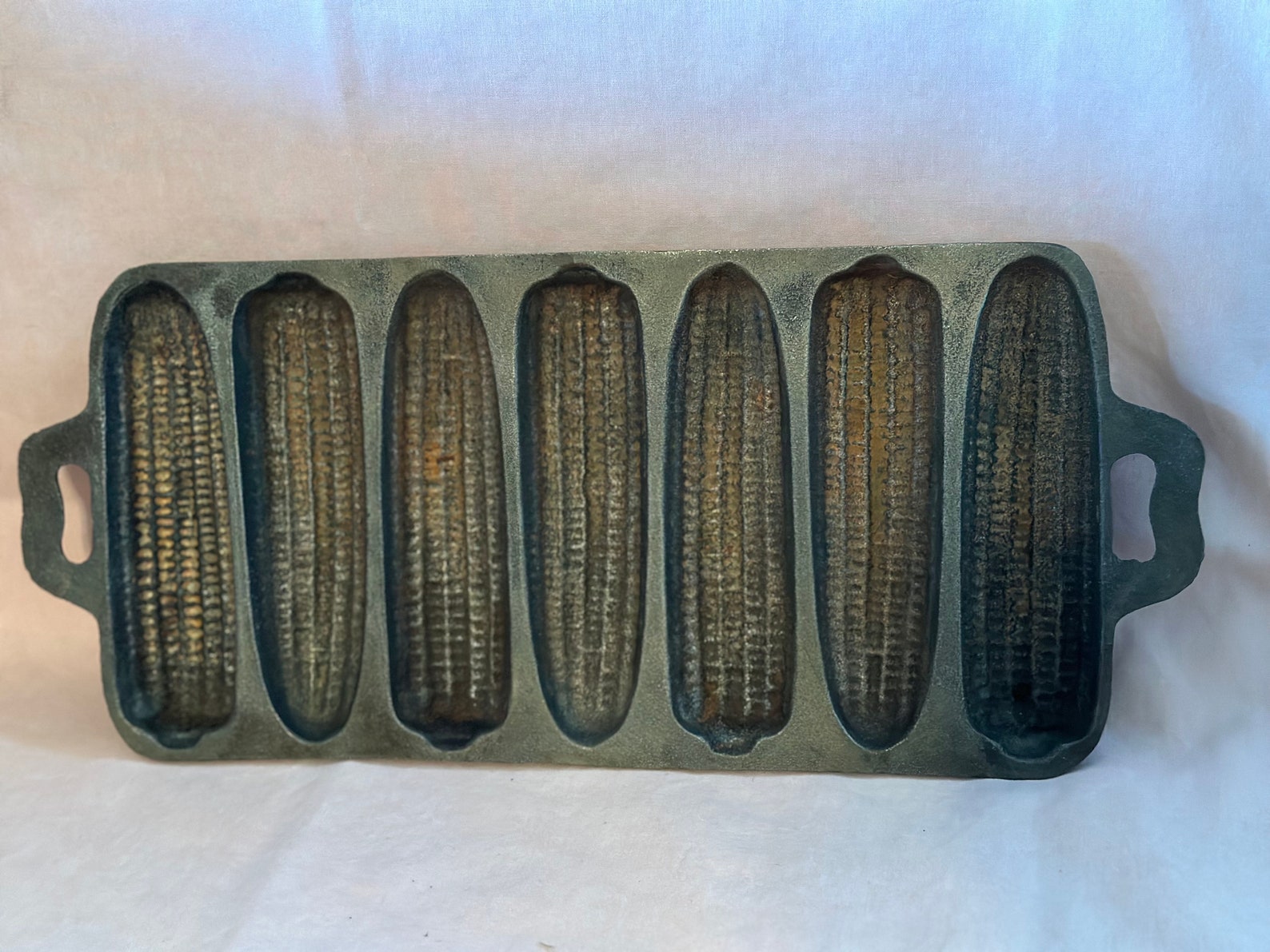 Vintage Cast Iron or Cast Aluminum Corn Bread Pan, Antique Bread Pan ...