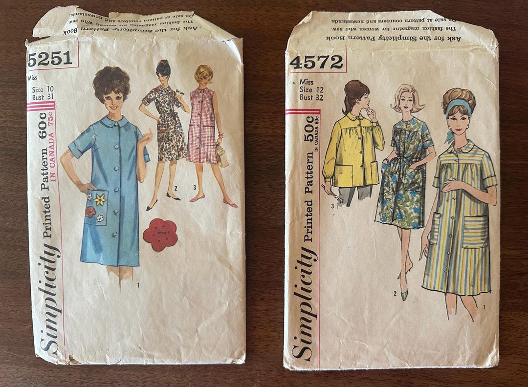 Vintage Nightgown Sewing Patterns, 1960s Sewing Patterns, Vintage ...