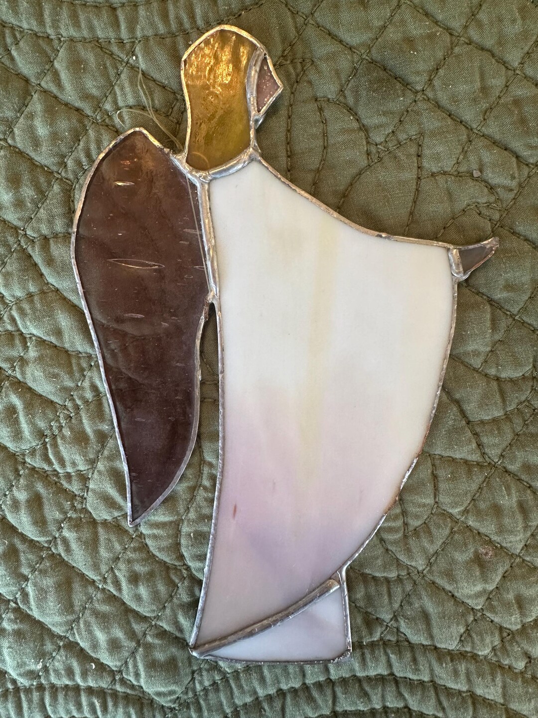 Stained Glass Angel Window Hanging, Angel Sun Catcher, Memorial Gift ...