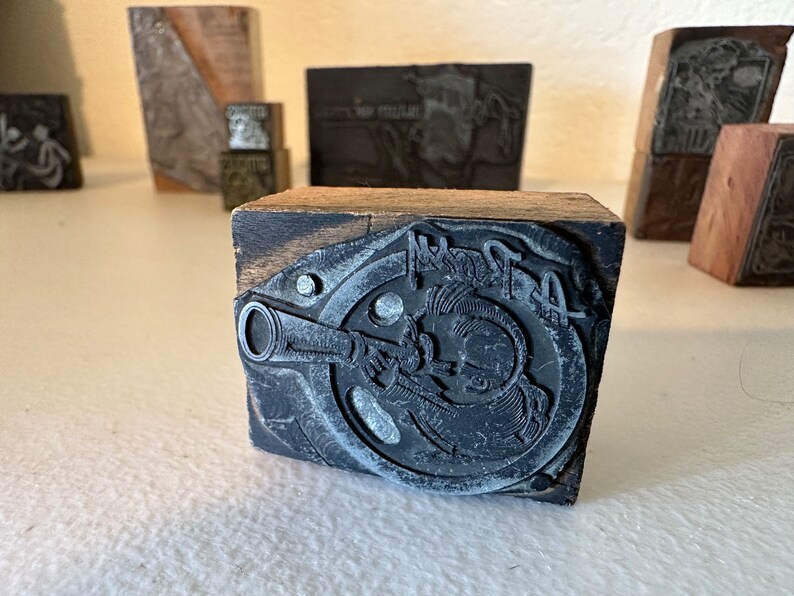 Antique Letter Press Blocks, Print Press Blocks, Mid Century Modern ...