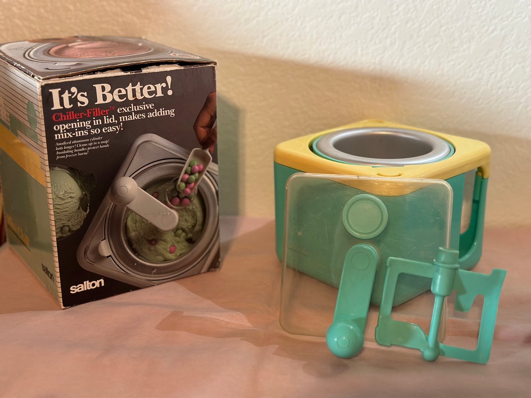 Salton Minichill Ice Cream Maker, Personal Ice Cream Maker, Vintage Ice ...
