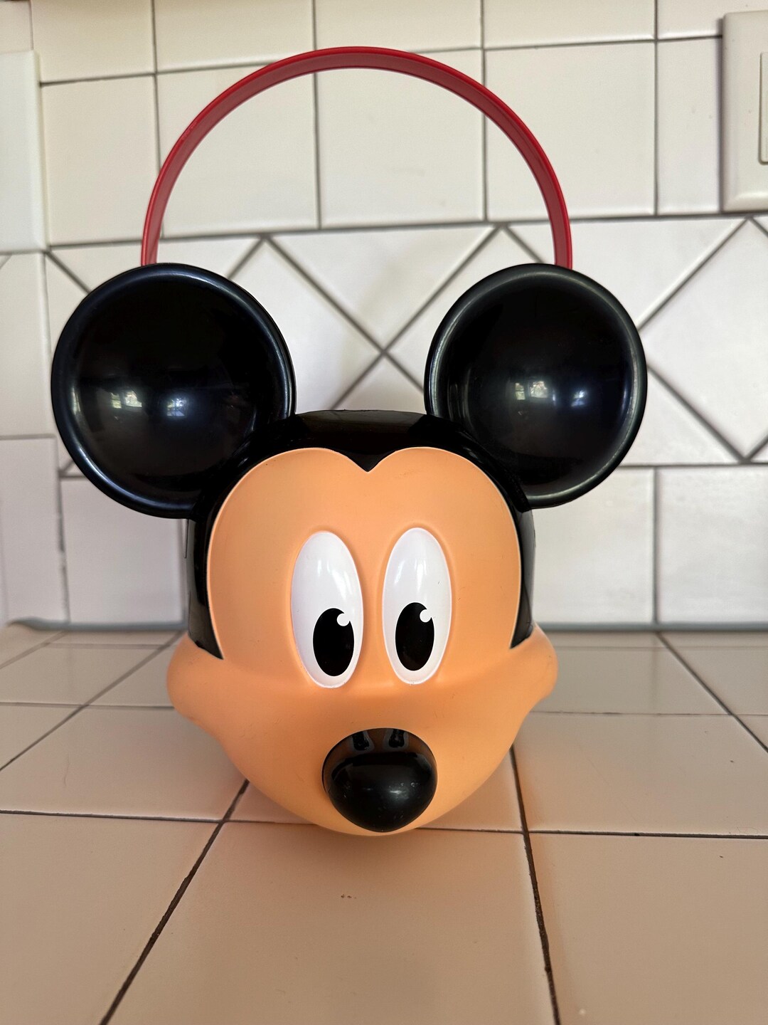 Mickey Mouse Bucket, Mickey Gift Basket, Vintage Mickey Mouse, Vintage ...