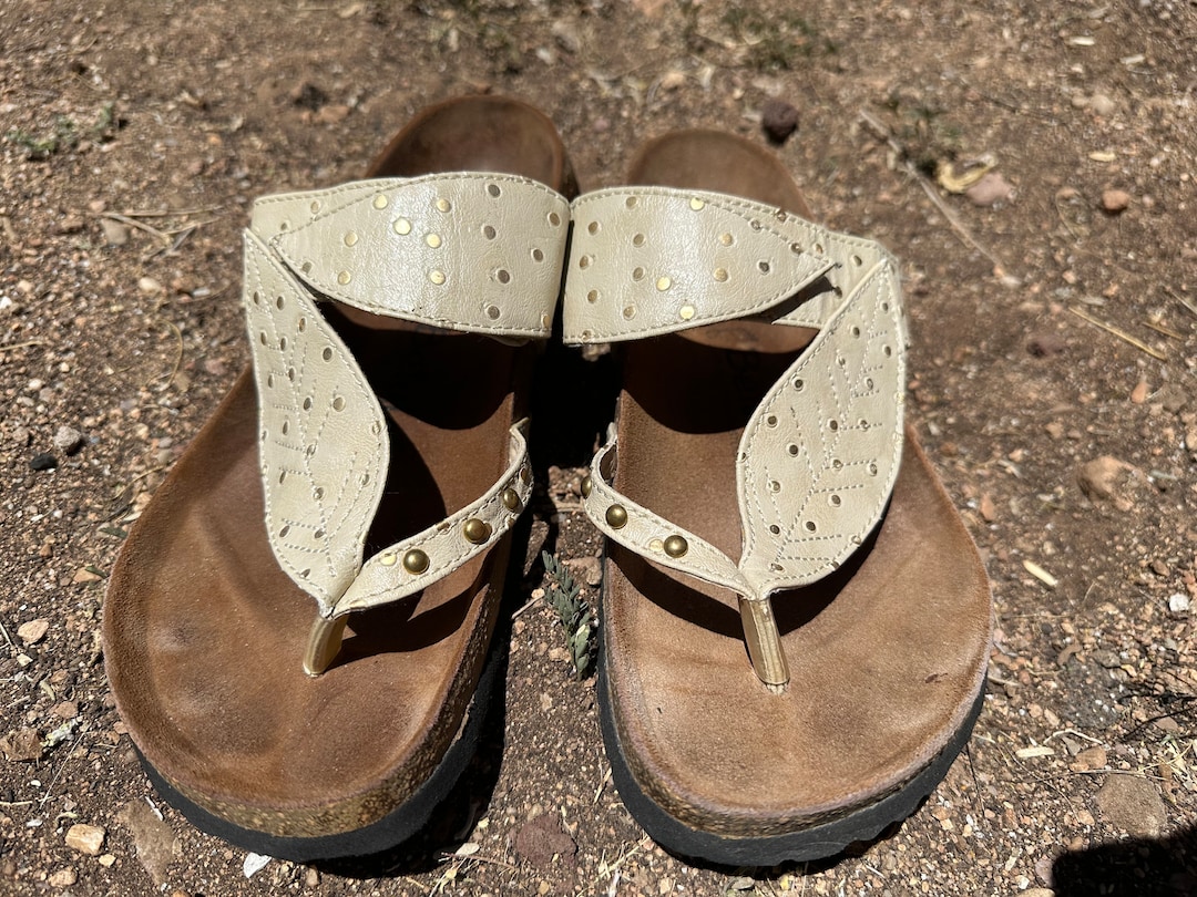 Betula by Birkenstock Gold Sandals, Slide on Sandals, Comfortable ...