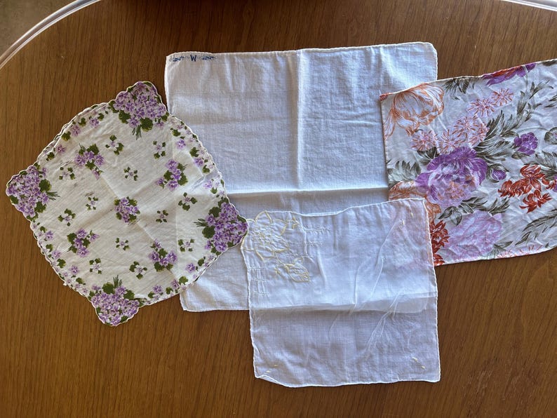 Vintage Hankies, Antique Handkerchiefs, Embroidered and Lace Hankies, Bridal Something Old ...