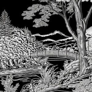 81 Scenery Colouring Pages: Adults / Children Digital Colouring Book ...