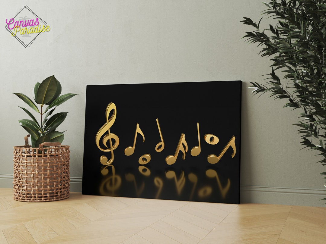 Music Note Canvas, Treble Clef Canvas, Music Canvas, İnstrument Canvas ...