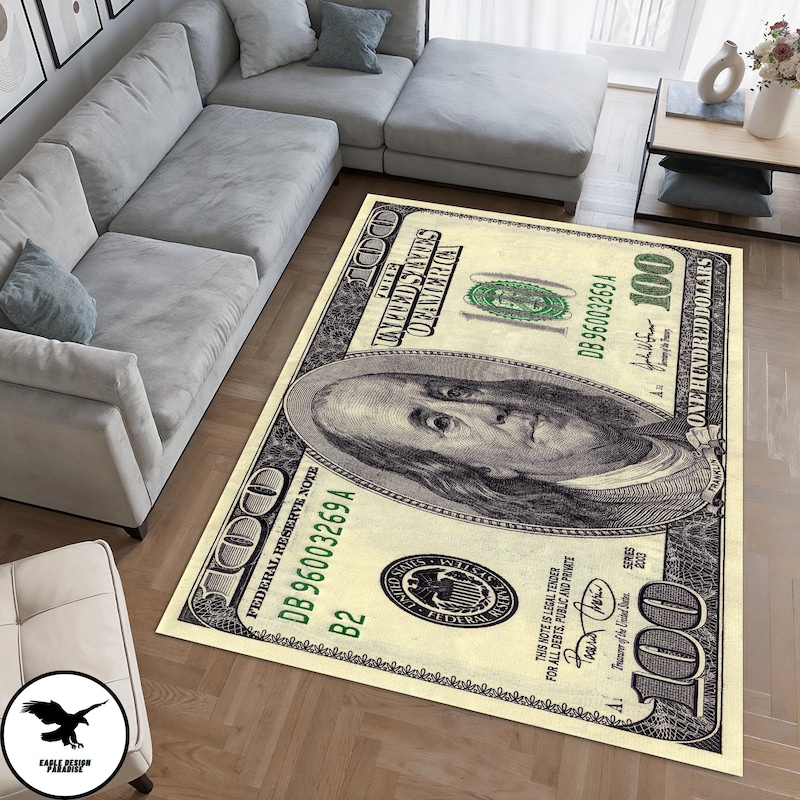 Dollars Bill Rug - Etsy