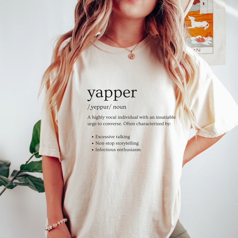 Definition Shirt Yapper Tshirt Born to Yap Gen Z Funny Gift for Friend ...