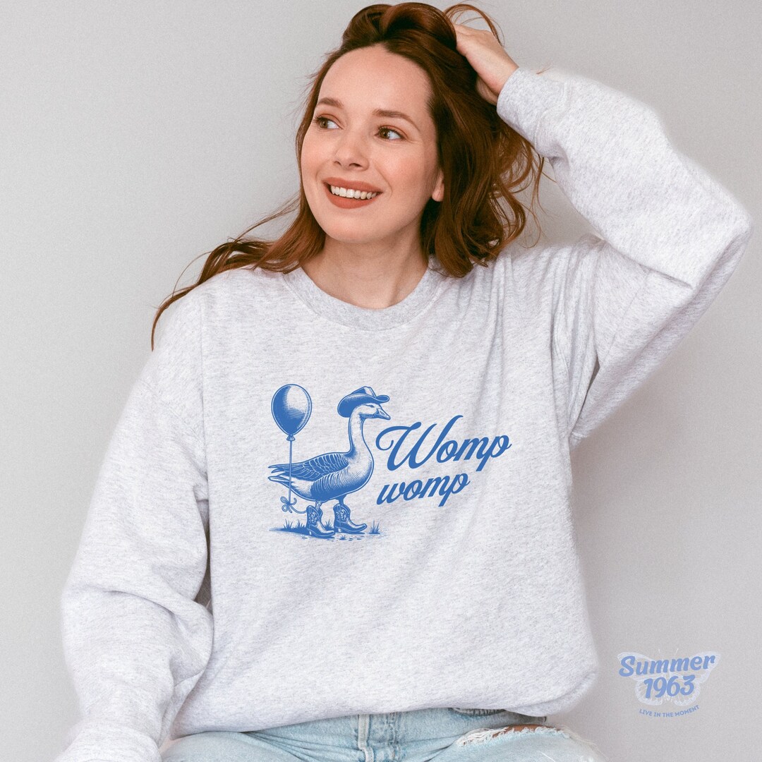 Silly Goose Shirt Womp Womp Sweatshirt Meme Sweatshirt Funny Sweatshirt Raccoon Vintage ...