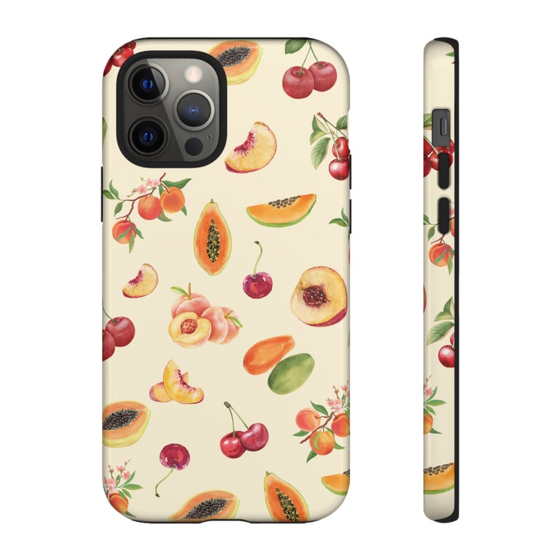 Summer Fruits iPhone Case Papaya Fruit Phonecase Cherry Peach ...
