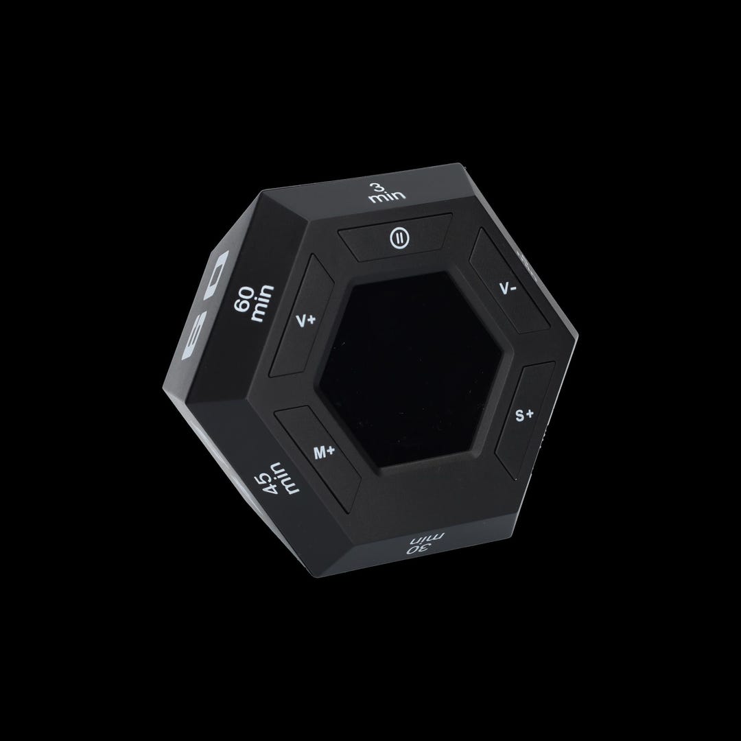 6 Cornered Digital Alarm Clock Hexagon Kitchen Timer Alarm Clock With 6 ...