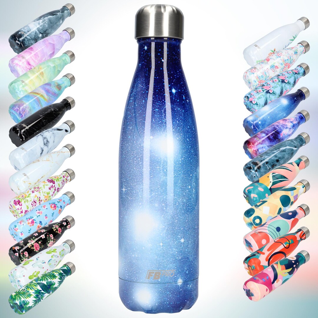 Thermos, Drinking Bottle, Water Bottle - Modern & Slim Design - Double ...