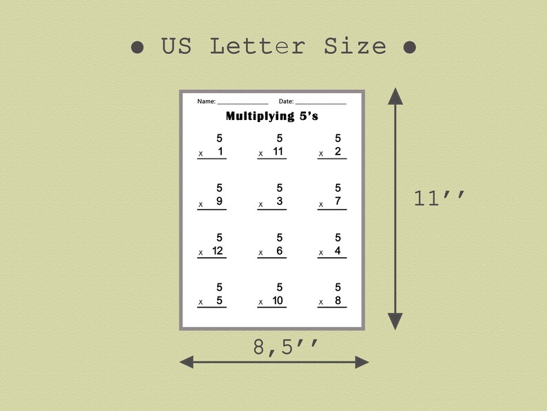 Multiplying Math Worksheets up to 12 - Etsy