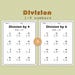 9 Division Worksheets, 1-9 Numbers, Printable Math Worksheets - Etsy