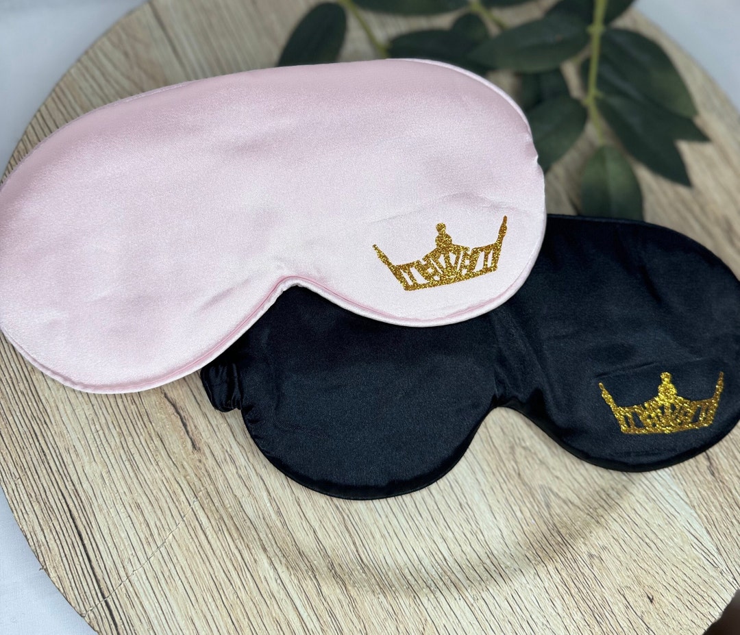 Pageant Crown Sleepmask; Personalized Satin Eye Mask; Sleep Mask for ...