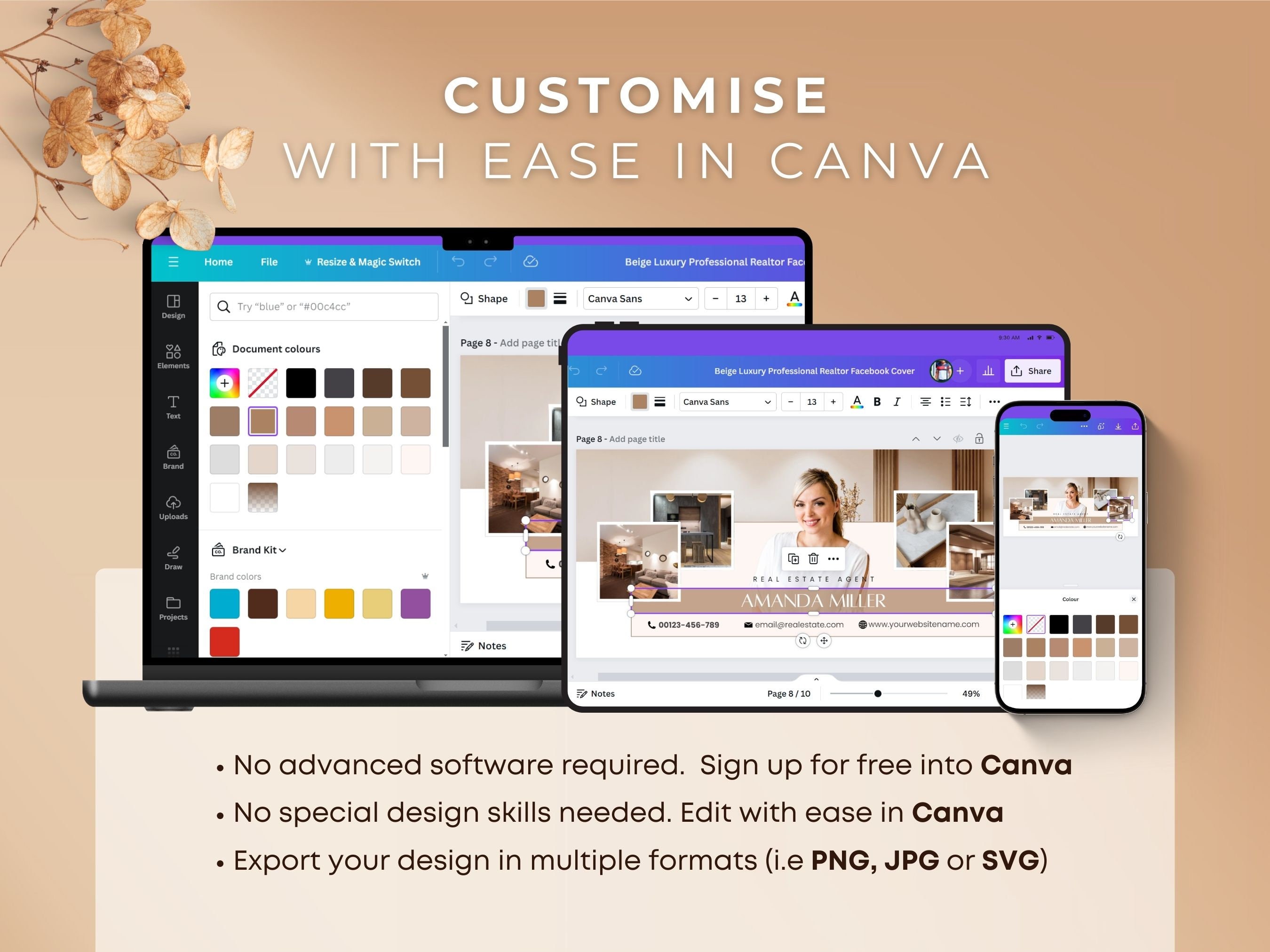 Realtor Facebook Cover, Real Estate Facebook Banner, Social Media ...