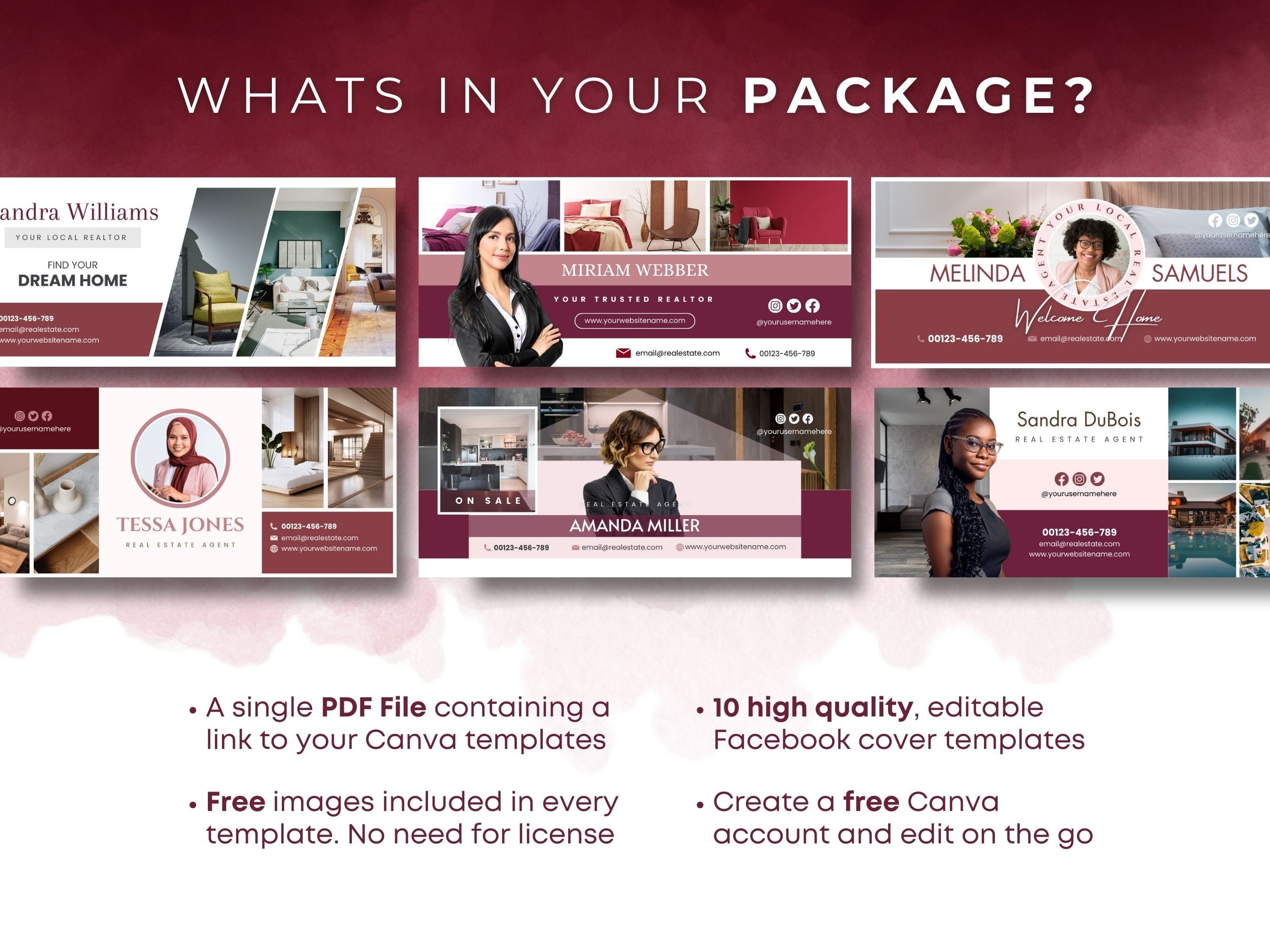 Realtor Facebook Cover, Real Estate Facebook Banner, Social Media ...