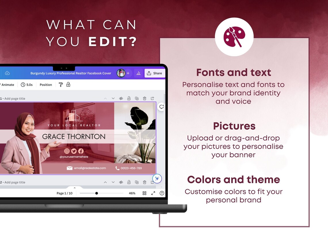 Realtor Facebook Cover, Real Estate Facebook Banner, Social Media ...