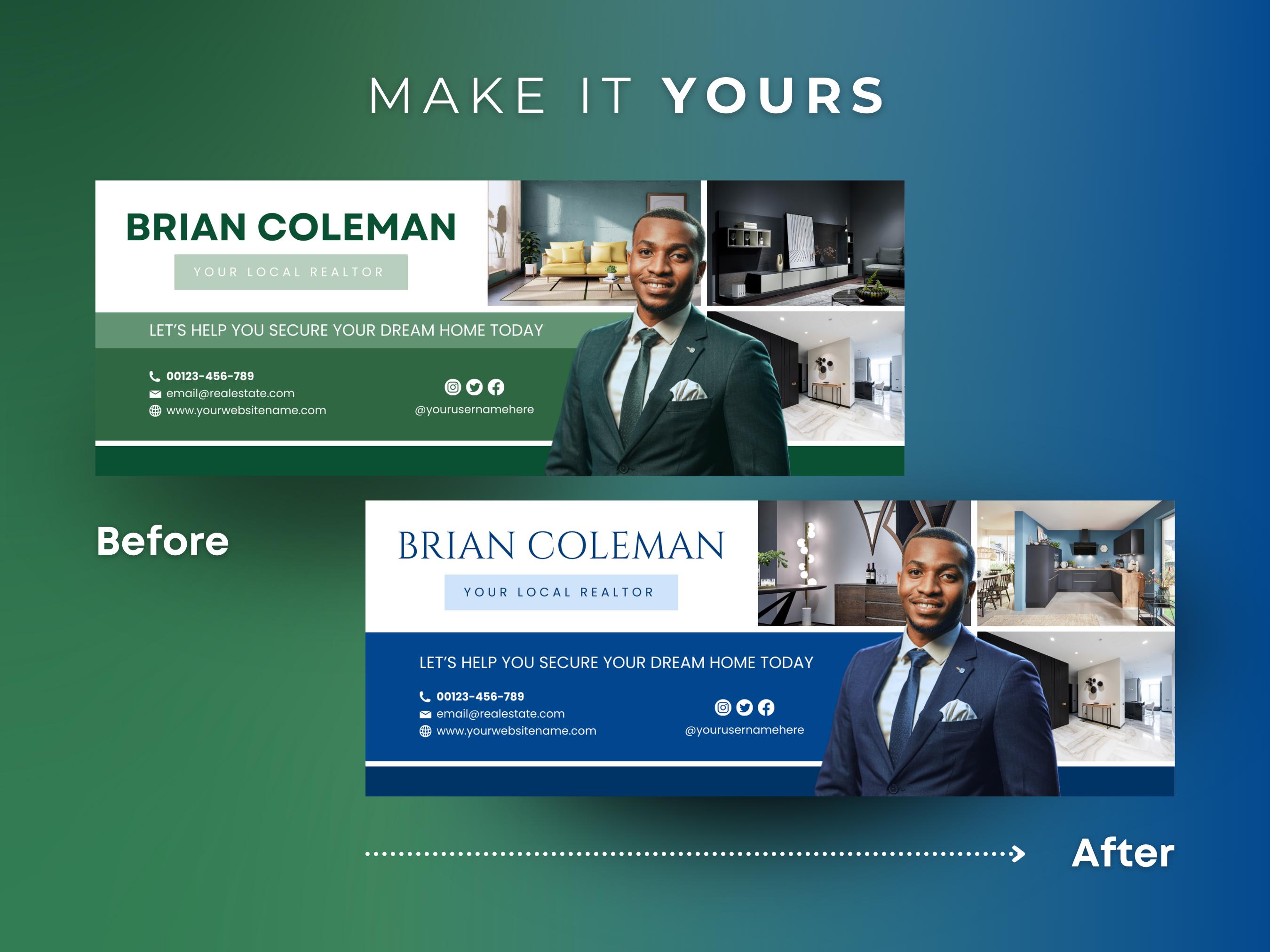 Realtor Facebook Cover, Real Estate Facebook Banner, Social Media ...