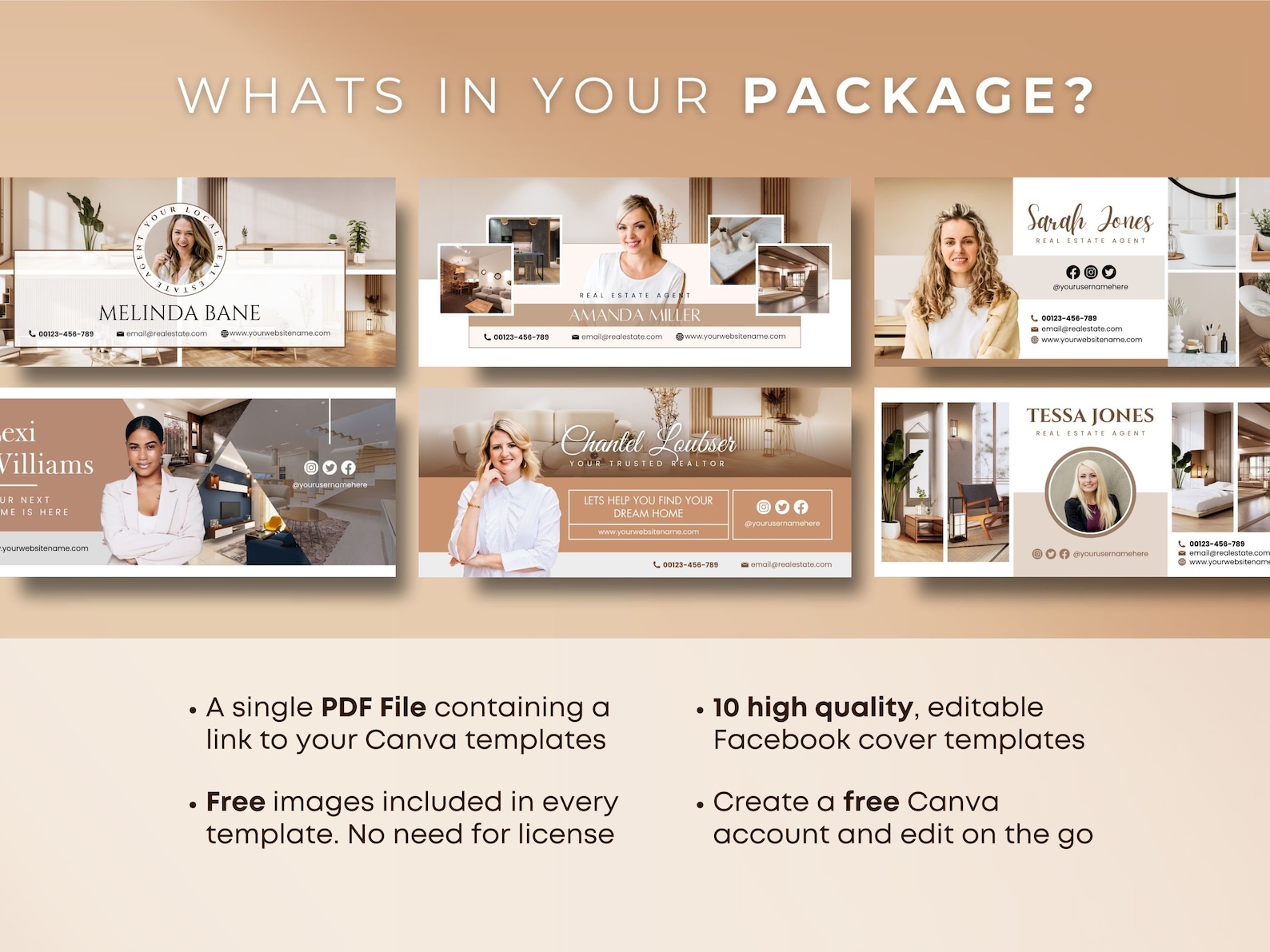 Realtor Facebook Cover, Real Estate Facebook Banner, Social Media ...