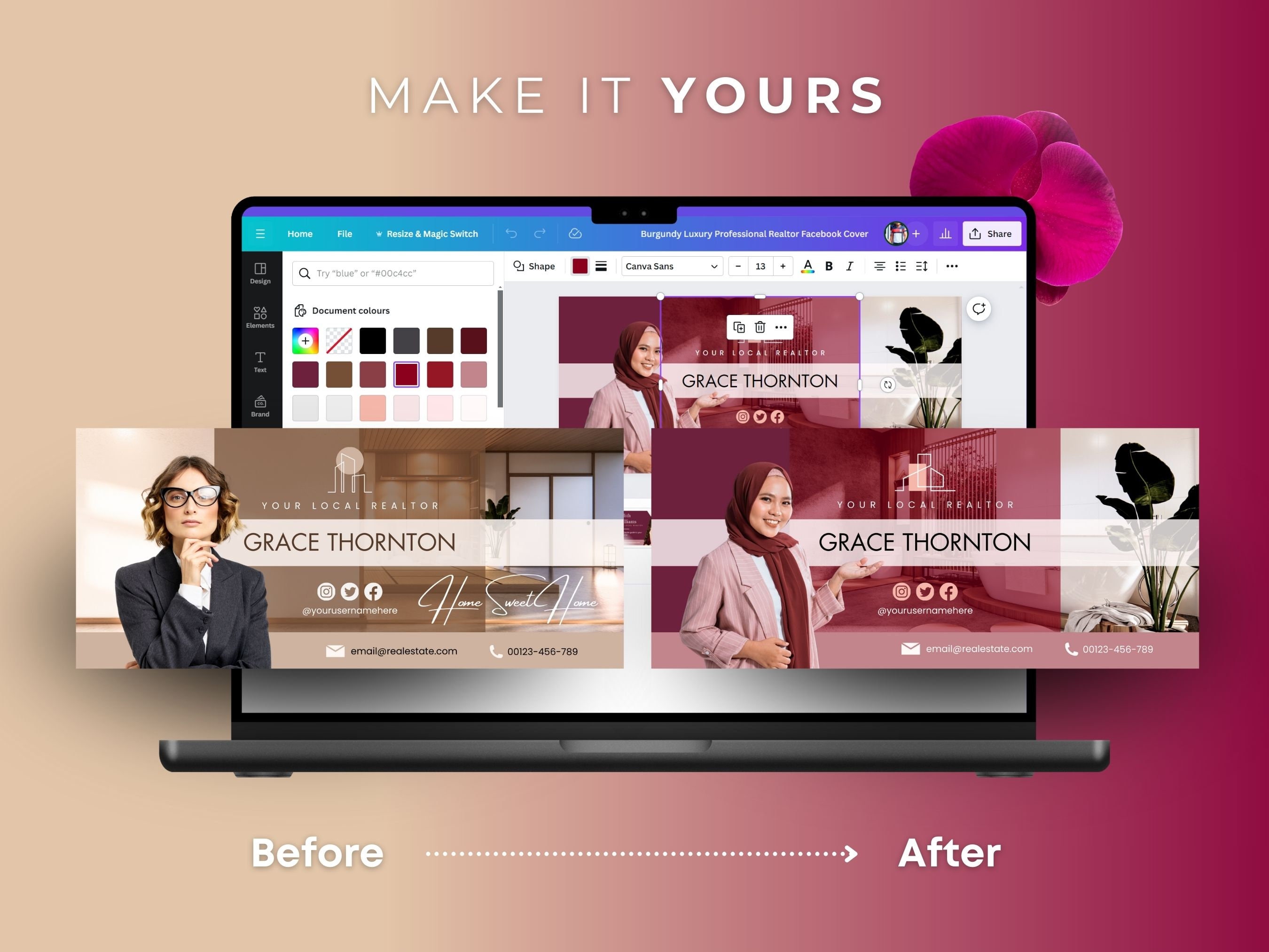 Realtor Facebook Cover, Real Estate Facebook Banner, Social Media ...
