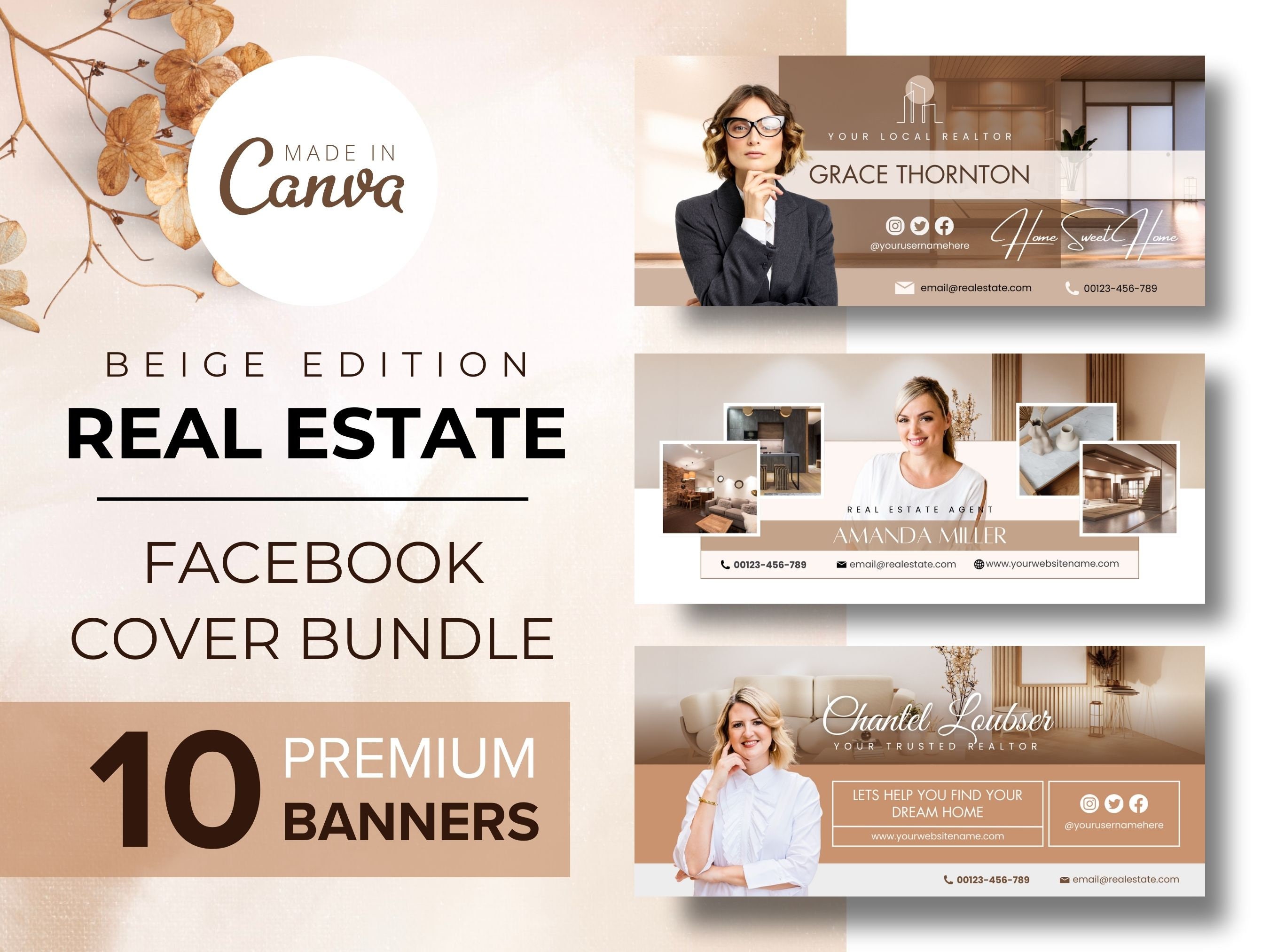 Realtor Facebook Cover, Real Estate Facebook Banner, Social Media ...