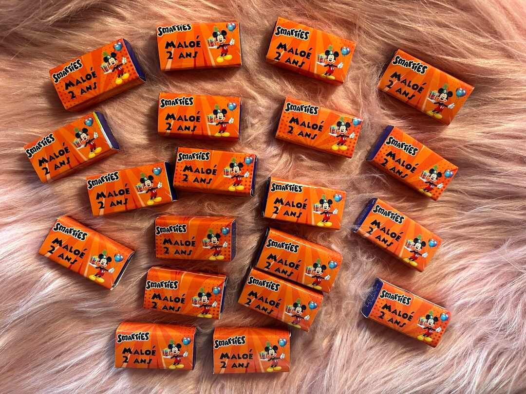 Personalized Smarties, Birthday, Wedding, Baptism, Etc... - Etsy