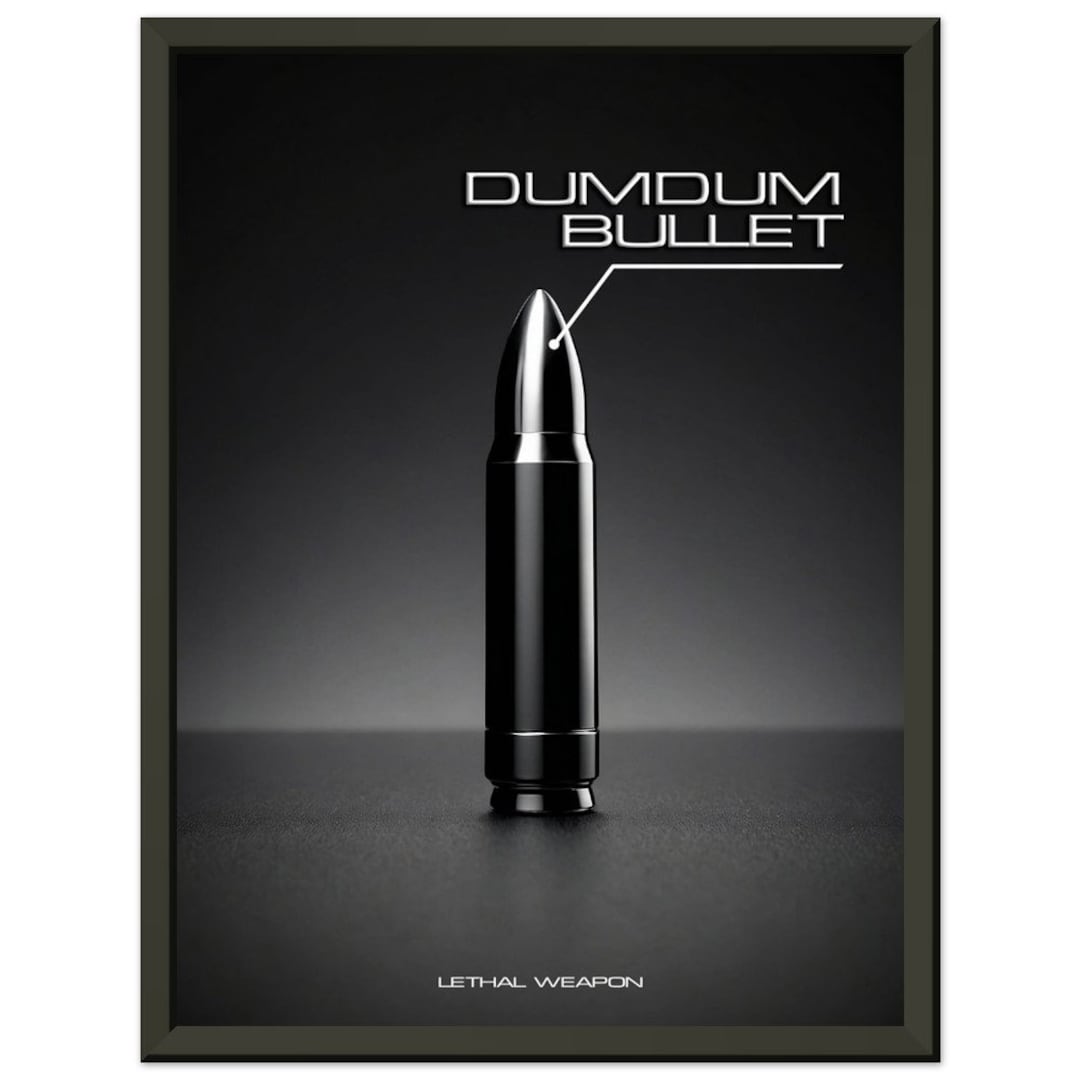 Lethal Weapon Poster Gun Wall Art, Technical Diagram Style Dumdum ...