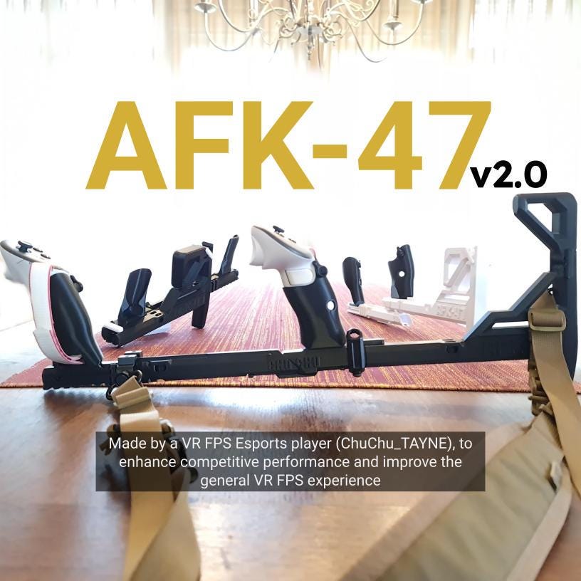 AFK-47 V2 Gunstock, All-in-one, 2x Foldable, Customizable Usage ...
