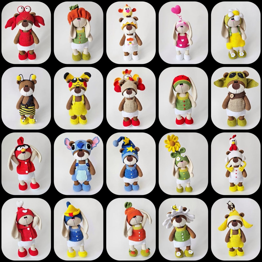 Set of 20 Crochet Pattern, Amigurumi Patterns, Amigurumi Patterns - Etsy
