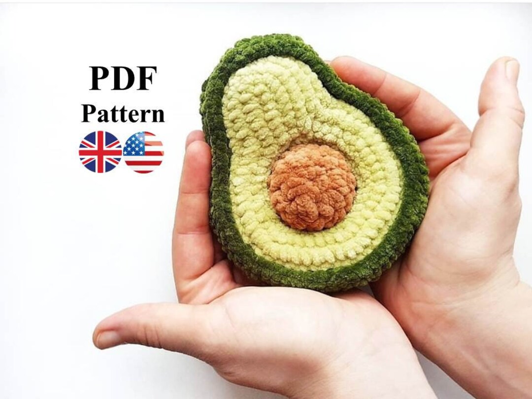 CROCHET PATTERN Avocado / Amigurumi Tutorial PDF File - Etsy