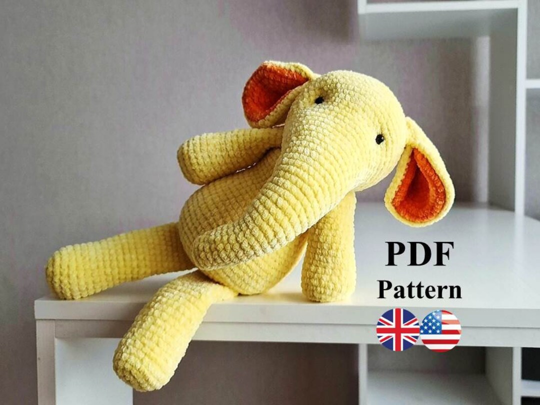 CROCHET PATTERN Elephant / Amigurumi Tutorial PDF File - Etsy
