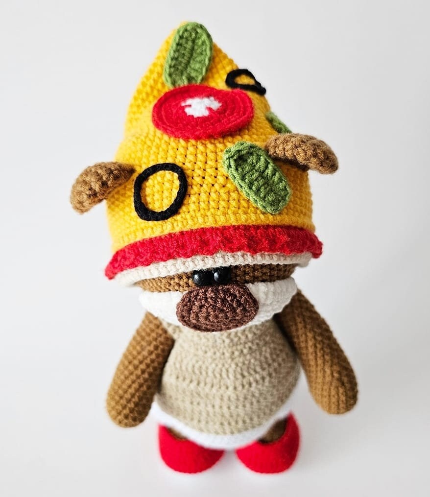 Crochet Pattern Pizza Clothes for Toys 27 Cm / AMIGURUMI PDF Tutorial ...