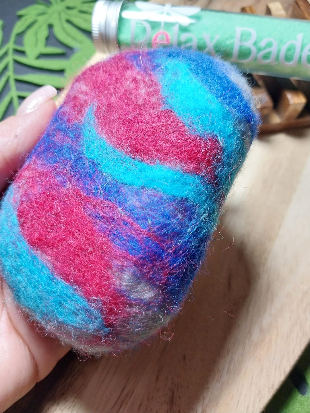 Felt Soap - Wool - Felted Soap - Spa Felt Soap, Natural Soap, Soap With ...