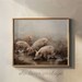 Pig Mud Art White Foggy Painting Brown Farm Printable Pig Whimsical ...