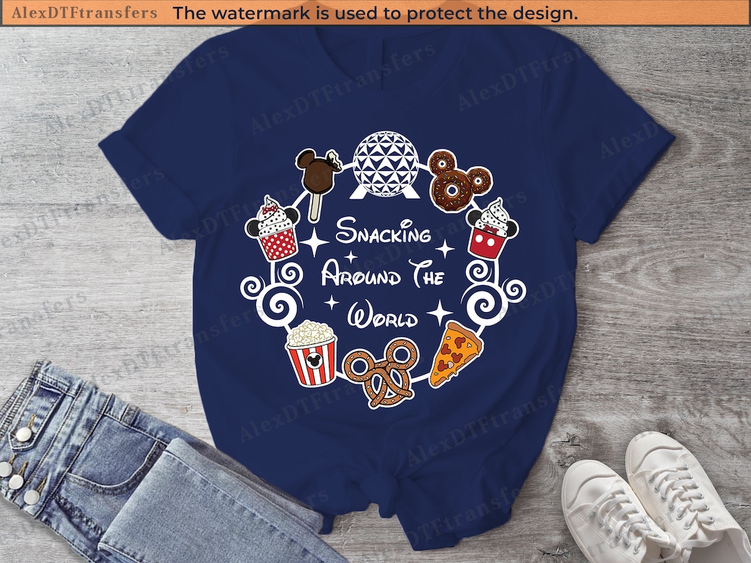 Snacking Around the World Epcot Shirt, Epcot Snacking Shirt, Epcot ...