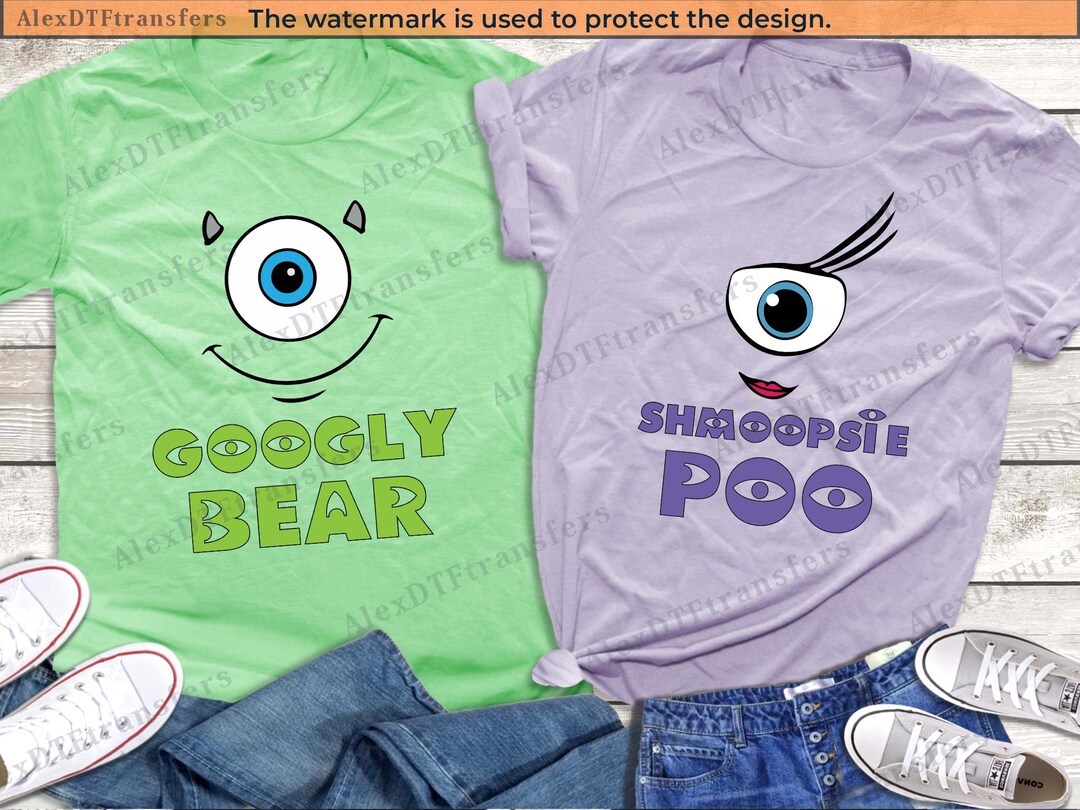 Disney Couple Googly Bear and Schmoopsie Poo Shirts, Disney Honeymoon ...