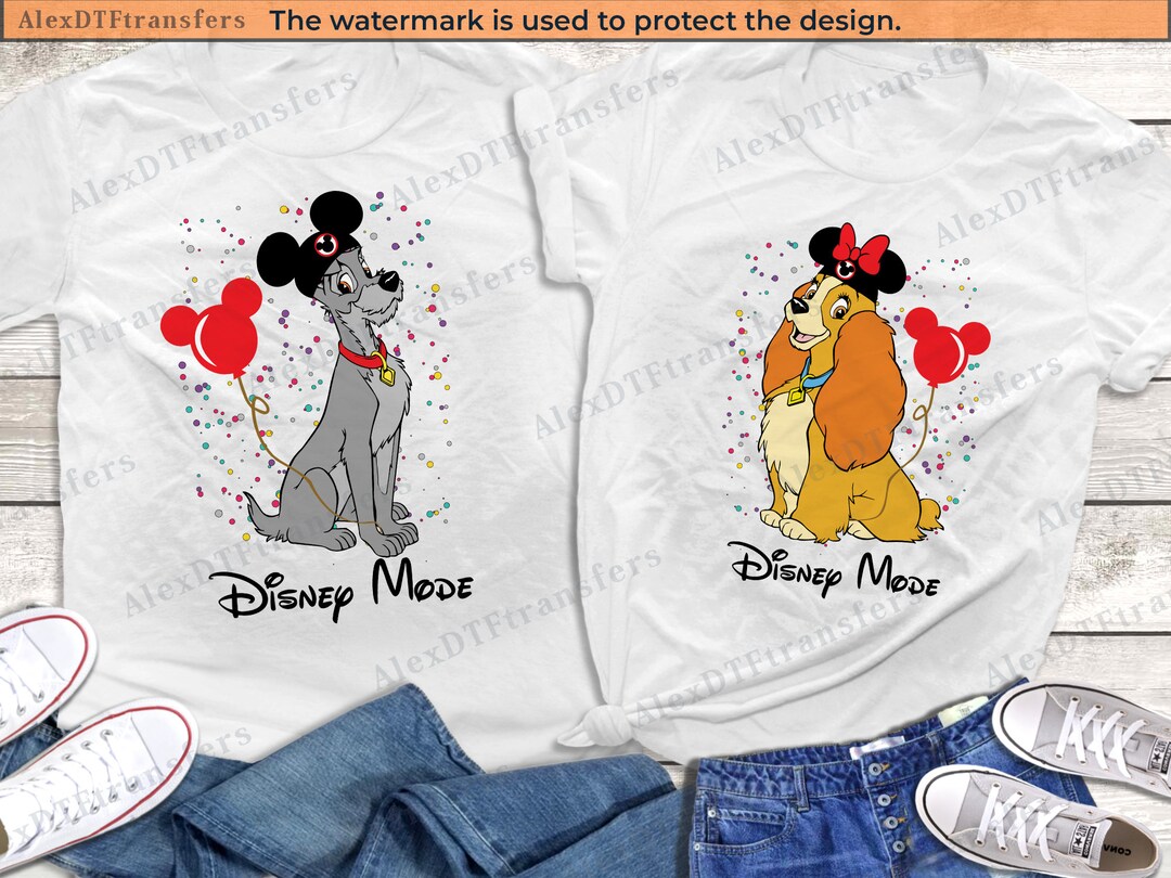 Lady and the Tramp Disney Mode Shirts, Disney Couple Shirts, Disney ...