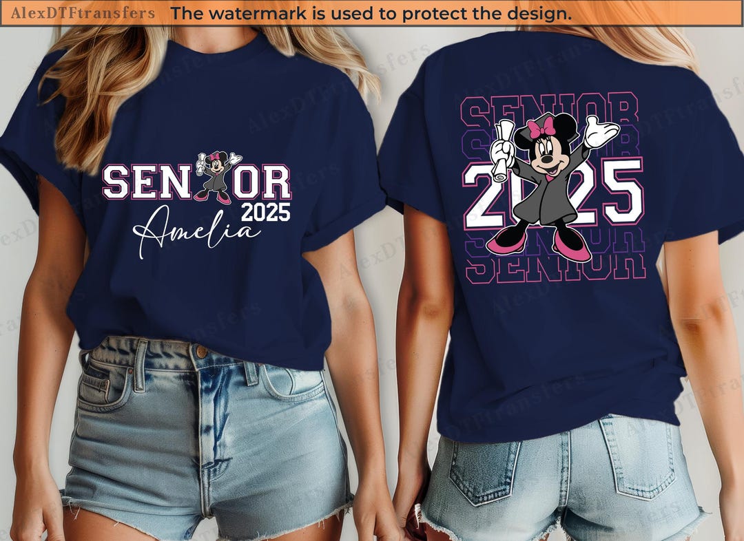 Personalized Senior 2025 Disney Graduation Shirt, Graduation Disney ...