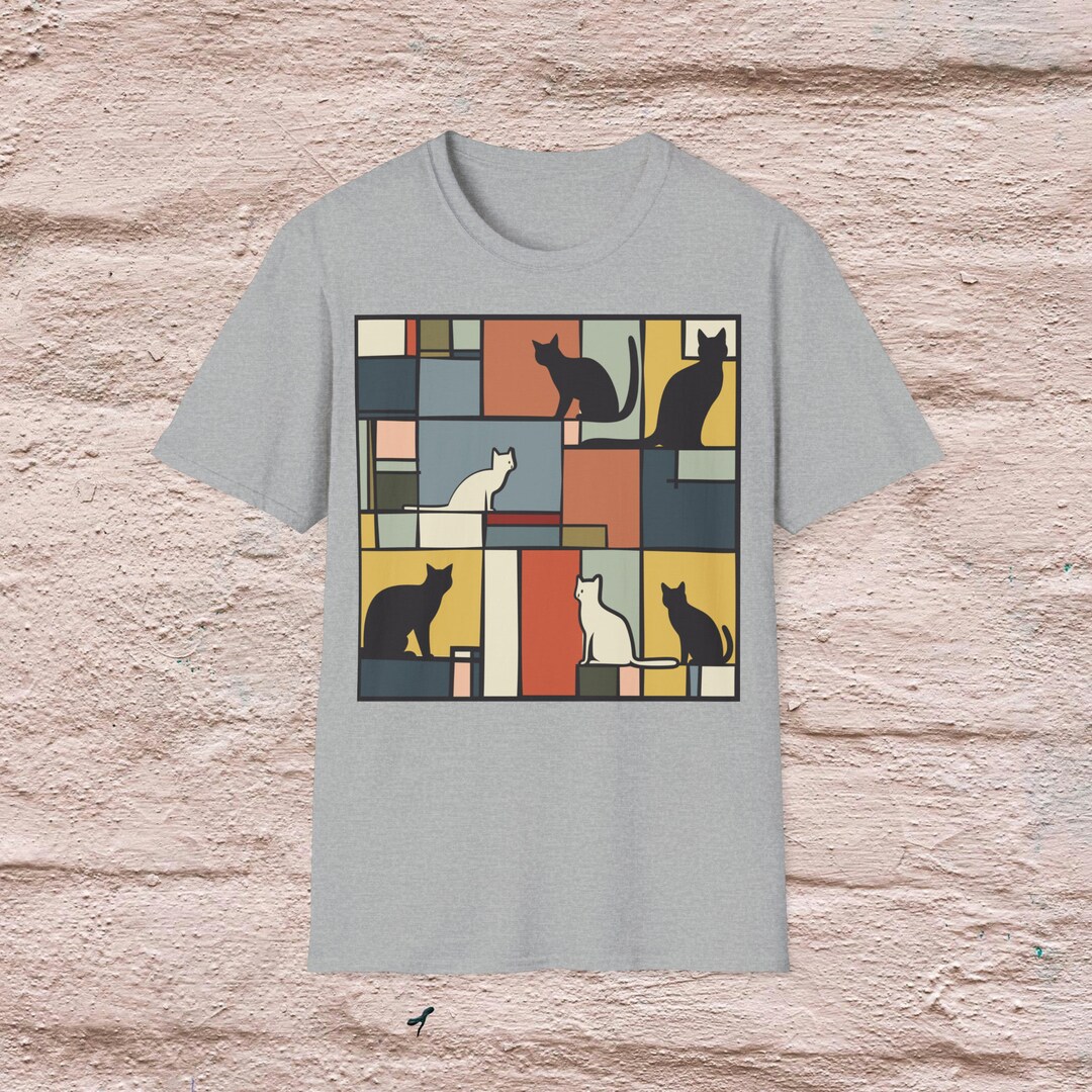 Cool Cat T-shirt Piet Mondrian, Art Hoe, Designer Tshirt, Hipster ...
