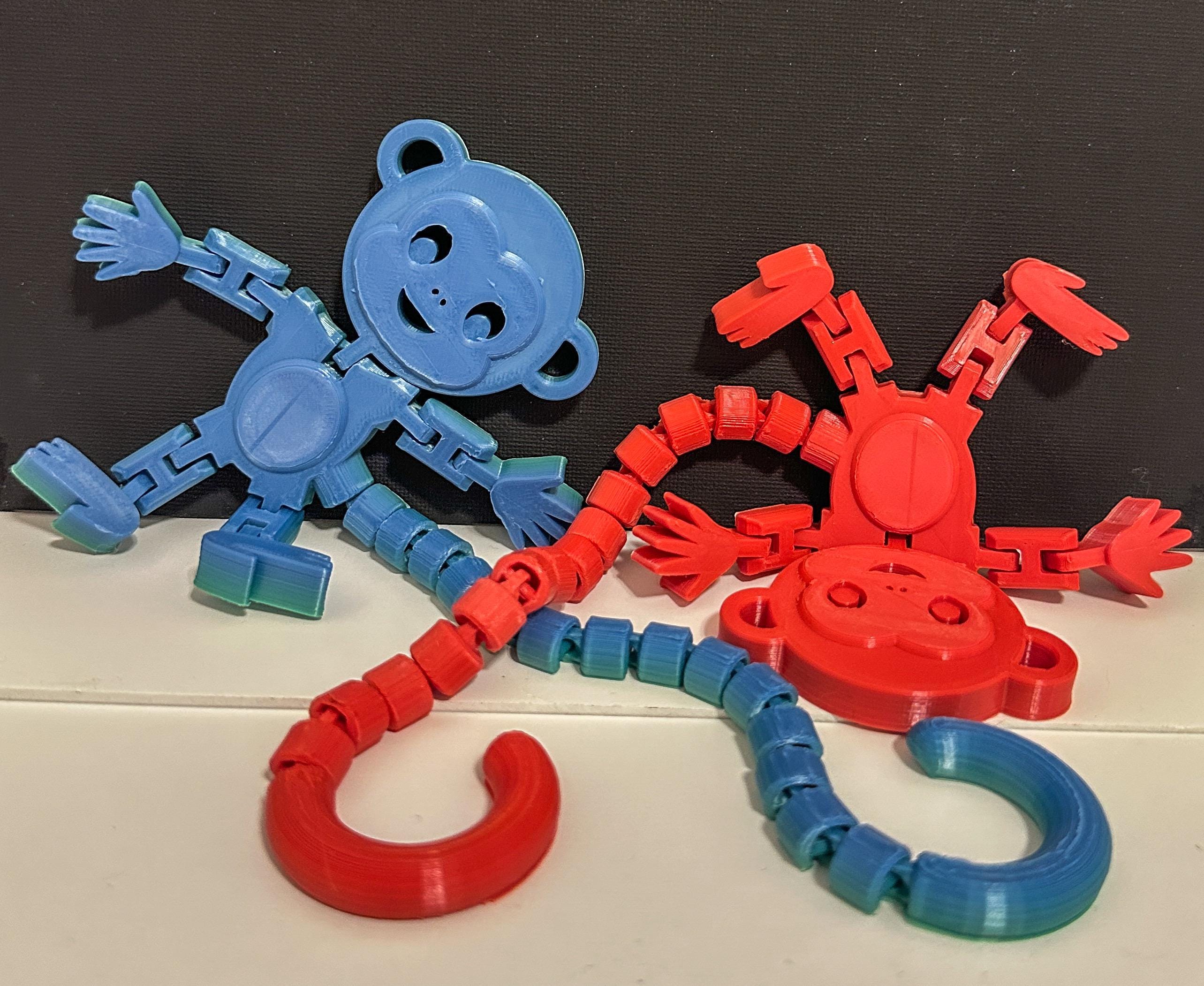 3D Printed Flexible Monkeys - Etsy