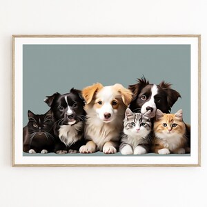 Custom Pet Portraits Using Pet Photo Personalized Digital Dog Portraits ...