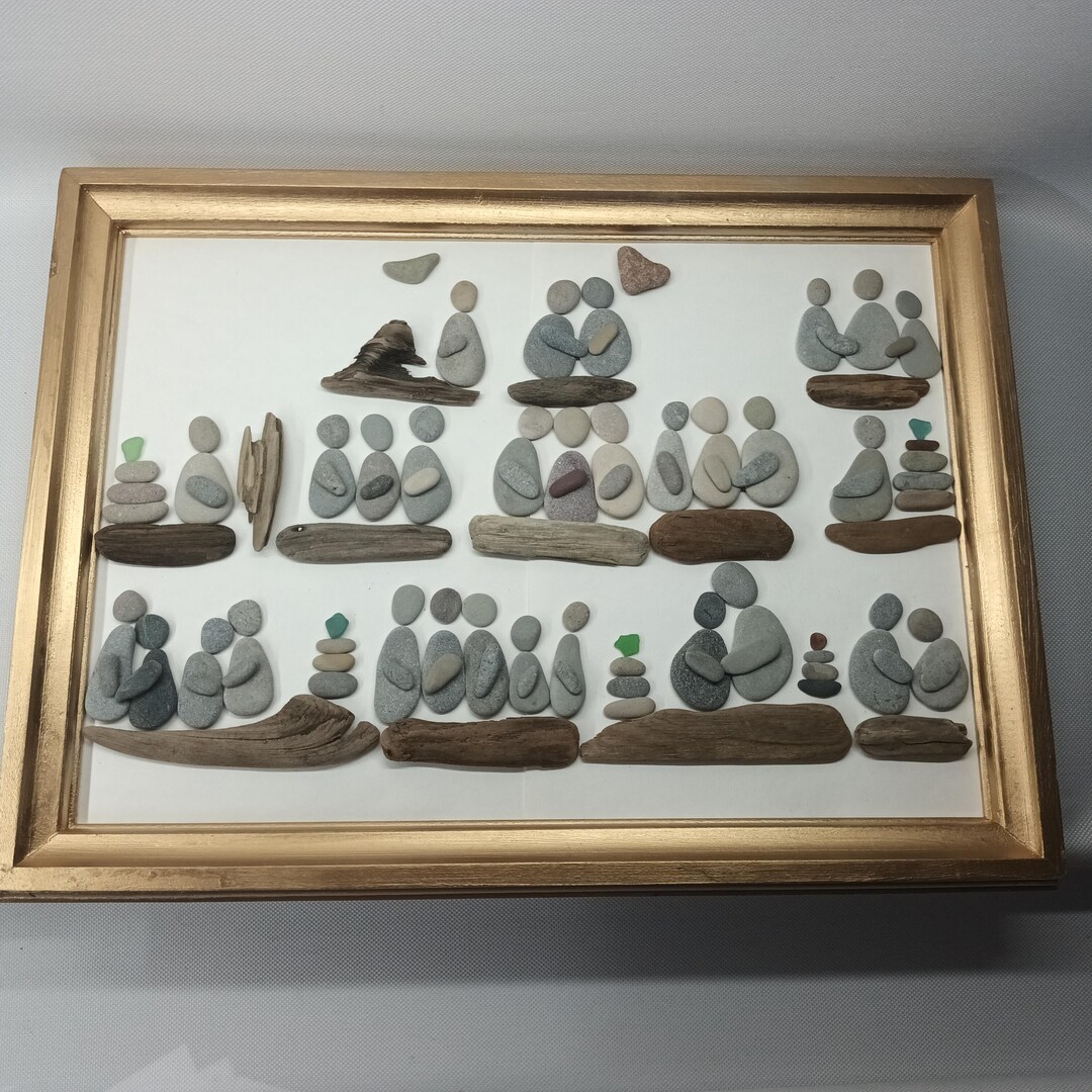 Natural Beach Stones for Pebble People. (30 People) Art Pebbles for ...