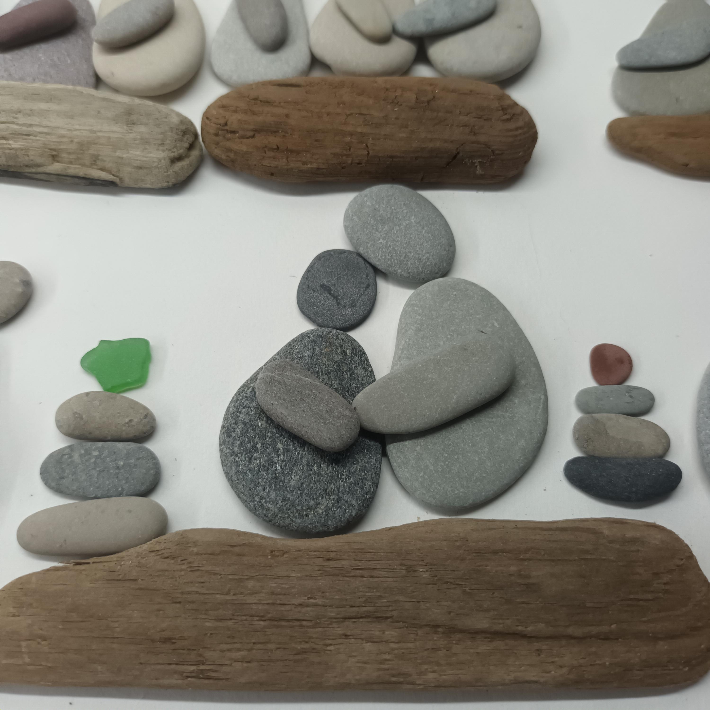 Natural Beach Stones for Pebble People. (30 People) Art Pebbles for ...